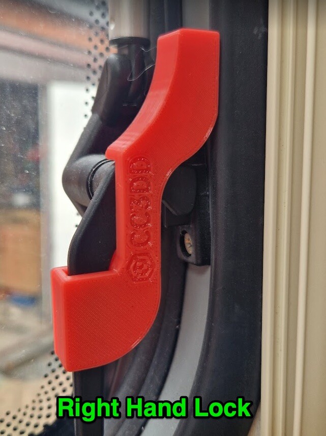 Caravan Window Security, Child, Safety Lock (Left or Right Orientation ...