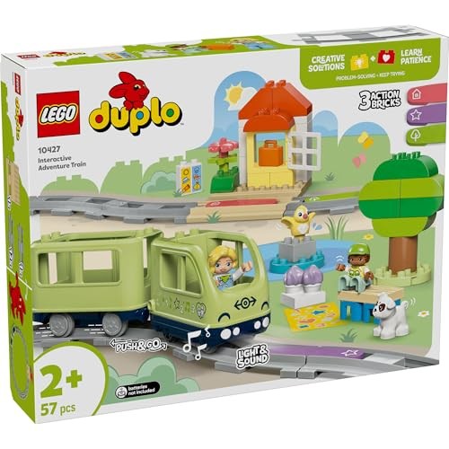 LEGO Duplo Adventure Train 10427 Light & Sound Interactive Toy Age 2 57 ...