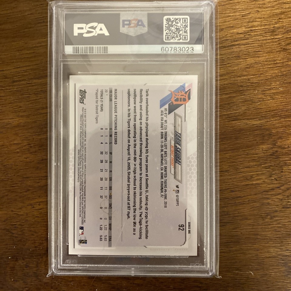 2021 Topps - Vertical, Pitching #92 Tarik Skubal (RC) | eBay