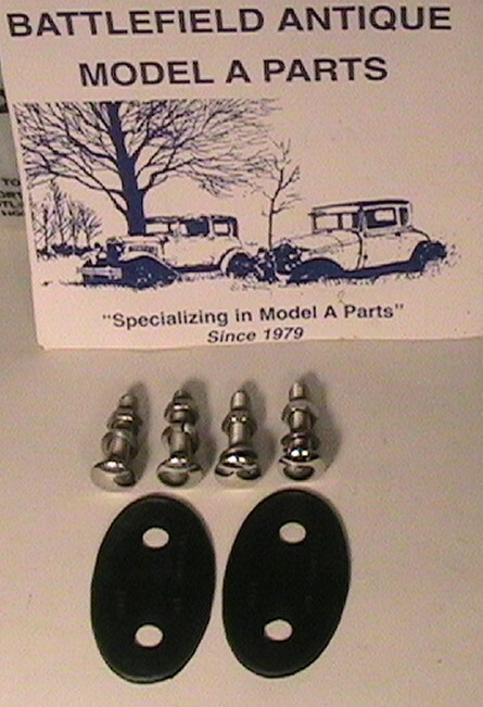1930-1931 Model A Ford Stainless Steel Headlight Bar Mounting Bolts and ...
