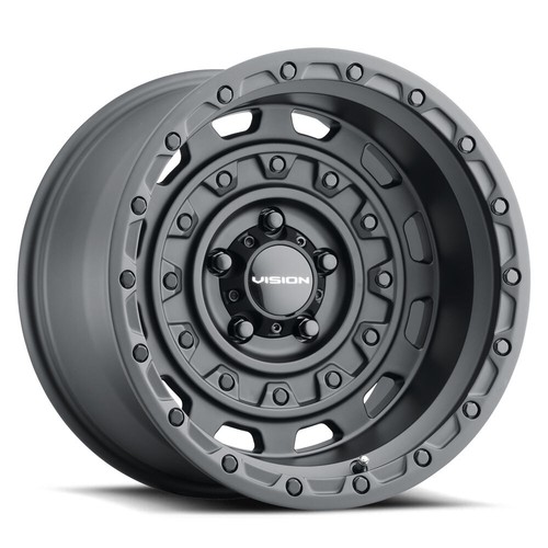4 New 17x10 Vision 403 Tactical Satin Black 5x139.7 5x5.5 ET-32 Wheel ...