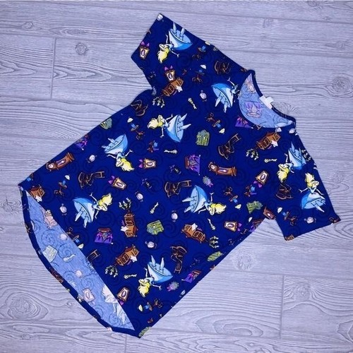 Lularoe Alice in wonderland short sleeve t shirt size 14 kids | eBay