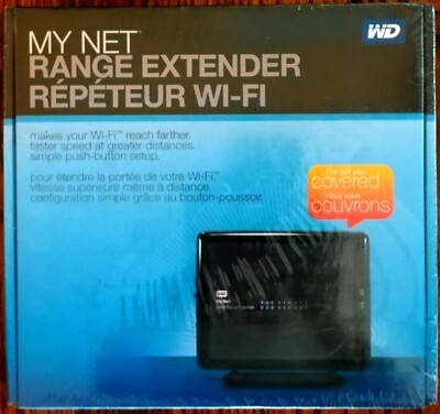 NEW! WD My Net Dual-band Wireless Wi-Fi Range Extender (WDBAPK0000NCH ...