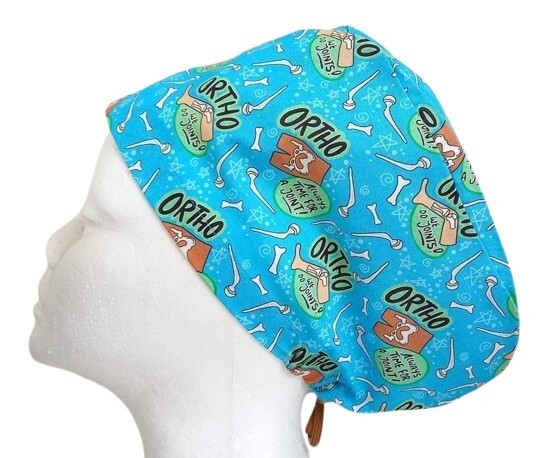 Orthopaedic Anatomy Bones Toggle Scrub Cap Doctor Theatre Nurse ...