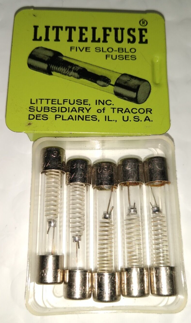 Littelfuse 313 3AG 1-6/10 Slo-Blo Glass Cartridge Fuses | eBay