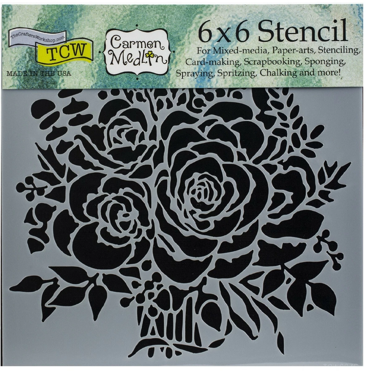 Rose Vine Stencil