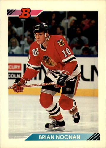 1992-93 Bowman Chicago Blackhawks Hockey Card #98 Brian Noonan | eBay