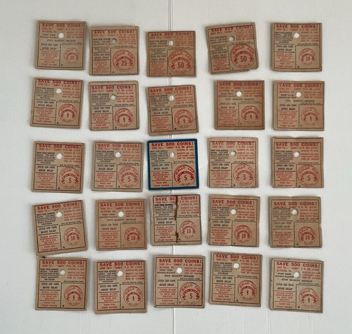 Vintage Mallo Cup Paper Coins Play Money Various Series Lot Of 25 | eBay