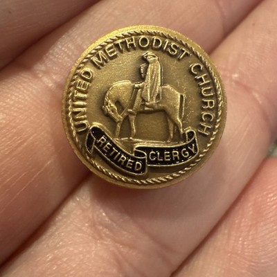 Methodist Church Pin Horse Lapel Enamel Retired Clergy Tie Tack Brooch ...