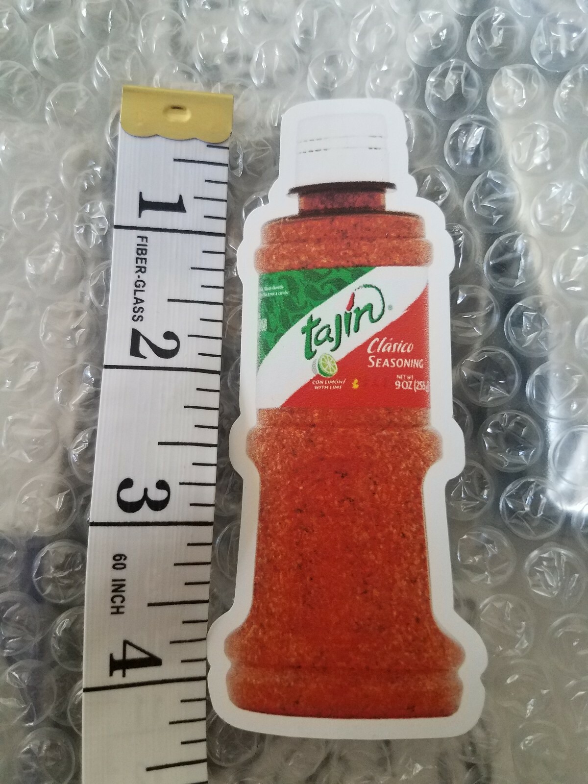 "TAJIN" funny die cut motorcycle bumper helmet laptop flask mexican ...