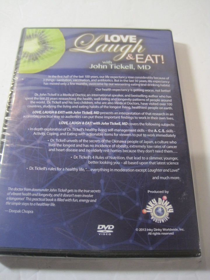Love Laugh & Eat John Tickell DVDs Trimming Toning Exercises Superfoods ...