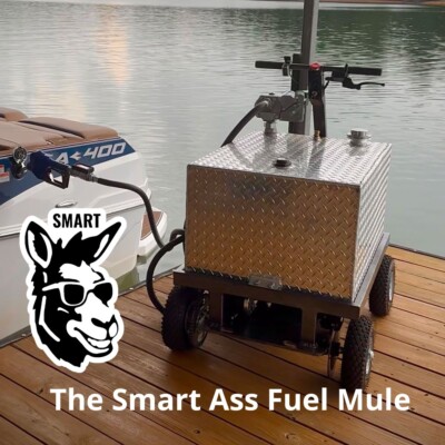 Smart Ass Fuel Mule Motorized 50 Gallon Gas Caddy - Rechargeable All ...