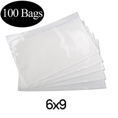100 Packing List Pouches 6x9 Shipping Label Enclosed Envelopes Adhesive ...