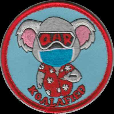 KOALAFIED MASK QAR RED MILITARY HOOK & LOOP ROUND EMBROIDERED PATCH | eBay