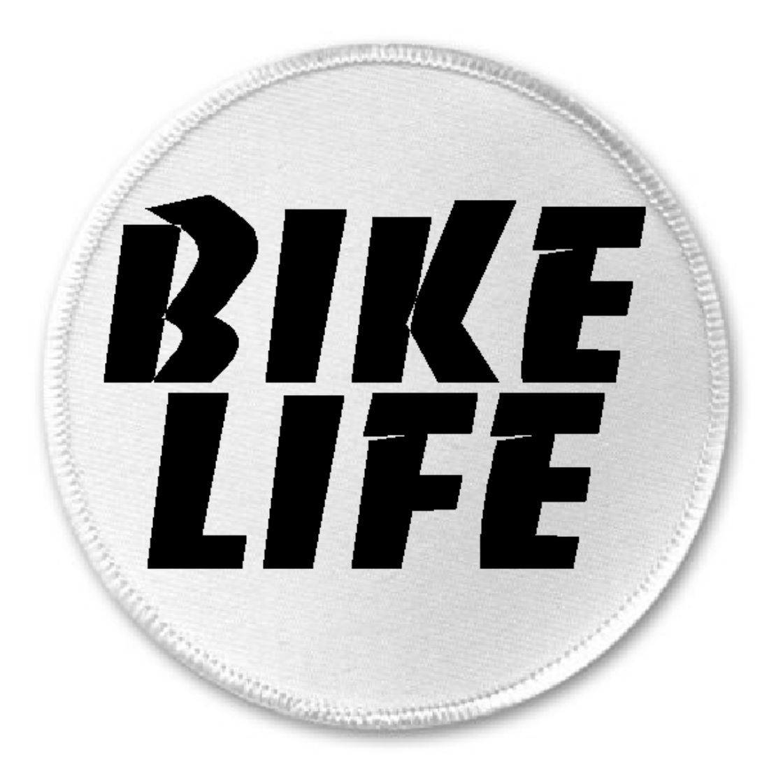 Bike Life - 3" Sew / Iron On Patch Motorcycle Bike Bicycle Gift Present ...