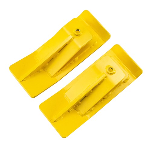 2-Pack Yellow Tractor Bucket Ski Edge Tamer Skid Protector Snow Leaf ...