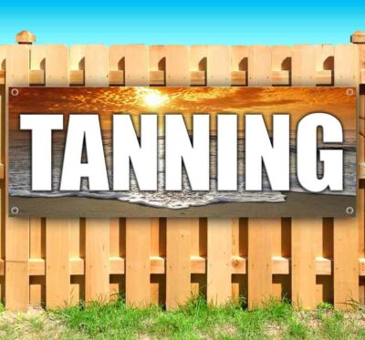 TANNING Advertising Vinyl Banner Flag Sign Many Sizes | eBay