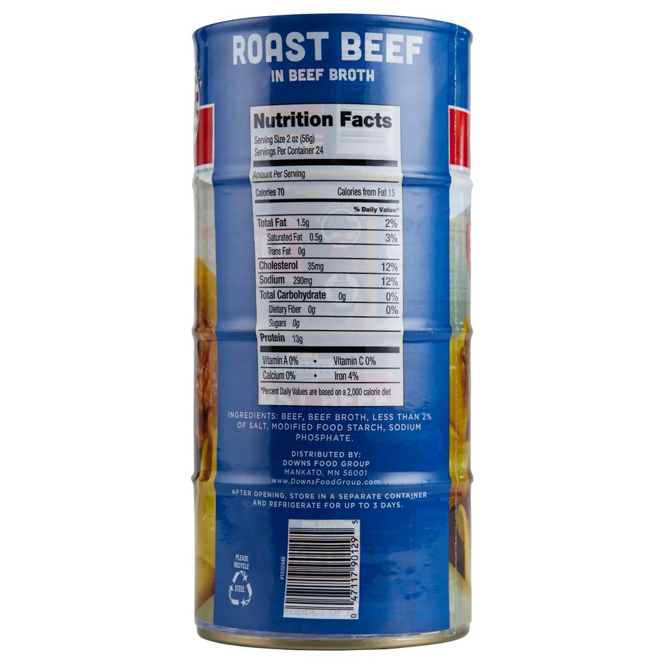 Butterfield Farms Roast Beef in Beef Broth, 12 oz Cans, 4 Pack – Ready ...