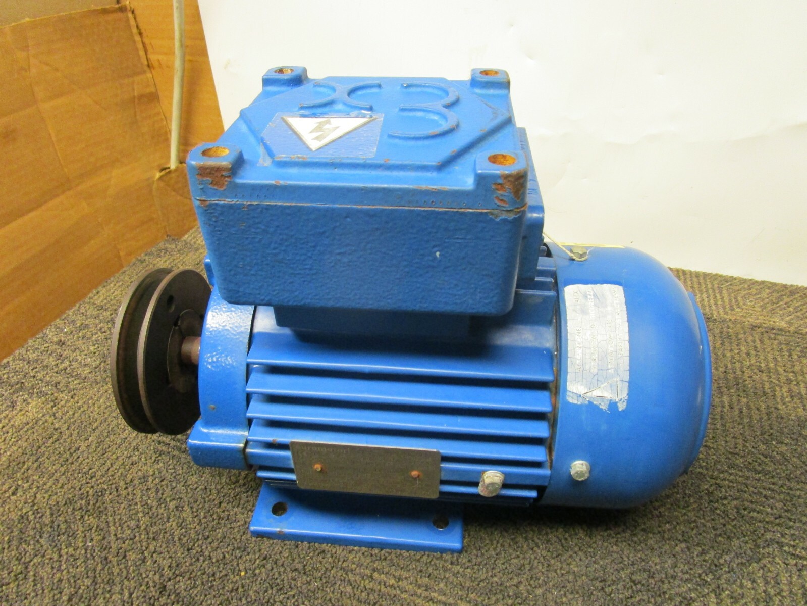 EUROMOTORI MAK 80 B-6 1301565 CESI 06ATEX060 .55KW ELECTRIC MOTOR 230 ...