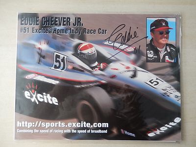 Eddie Cheever Autographed 11" X 8 1/2" Photo Slick | eBay