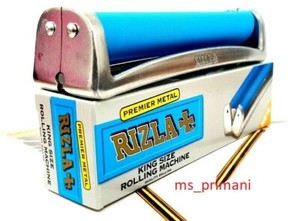 GENUINE RIZLA KING SIZE ROLLING MACHINE Cigarette TOBACCO PREMIUM METAL ...