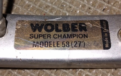 Vintage Wolber Modele 58 Alloy RIMs ONLY 27" France 10 Super Champion ...