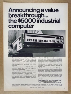 1969 SPC-12 Mini-Computer GA General Automation vintage print Ad | eBay