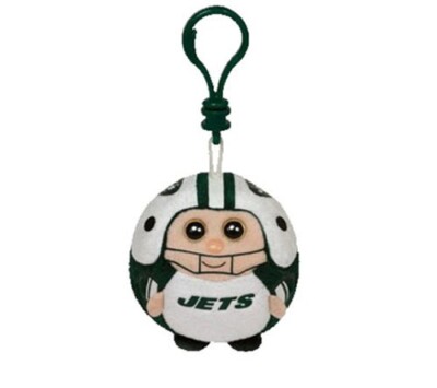 TY Beanie Ballz NEW YORK JETS NFL Collection 3" Keychain RARE NWT | eBay