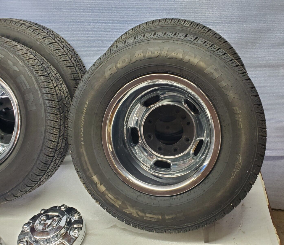 2019-2024 Dodge RAM 3500 Dually Rims & Tires *6 WHEELS* With CAPS OEM 8 ...
