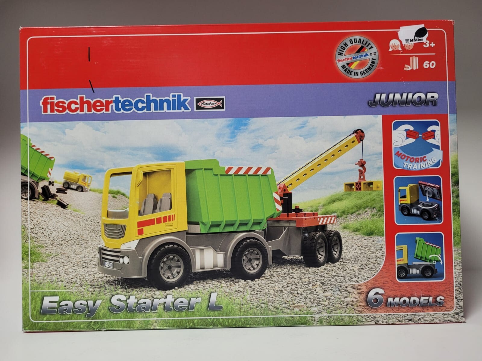 Fischertechnik Junior Easy Starter L 11402681 OVP 6 models from 3 years ...