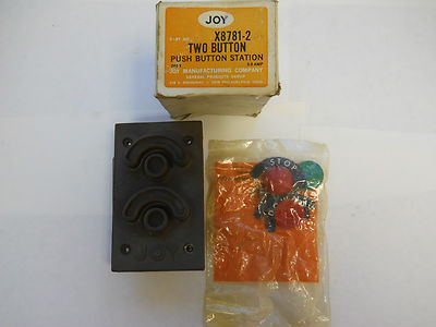 JOY TWO BUTTON PUSH BUTTON MOUNTABLE SWITCH X8781-2 *NEW* | eBay