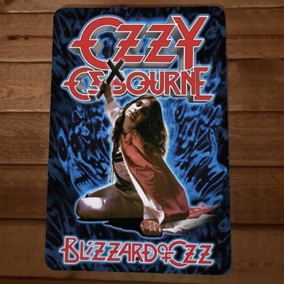 Ozzy Osbourne 8x12 Metal Wall Sign Blizzard of Ozz | eBay