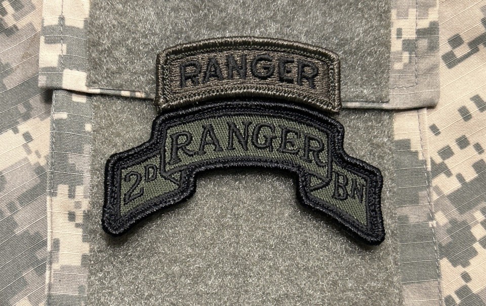 US Army 2nd Ranger Battalion Scroll/Ranger Tab BDU w/ Hook 75th ...