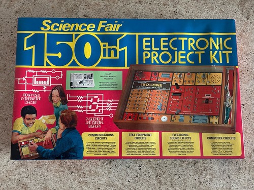 1975 Vintage Radio Shack Science Fair 150-in-1 Electronic Project Kit ...
