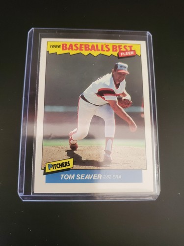1986 Fleer Baseball's Best Sluggers vs. Pitchers - Tom Seaver #34 Hall ...