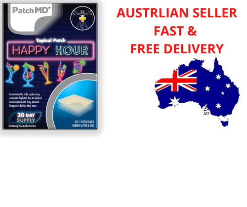 PatchMD Happy Hour Plus - Topical Patch (30 Day Supply) -Dietary Supplement | eBay Australia