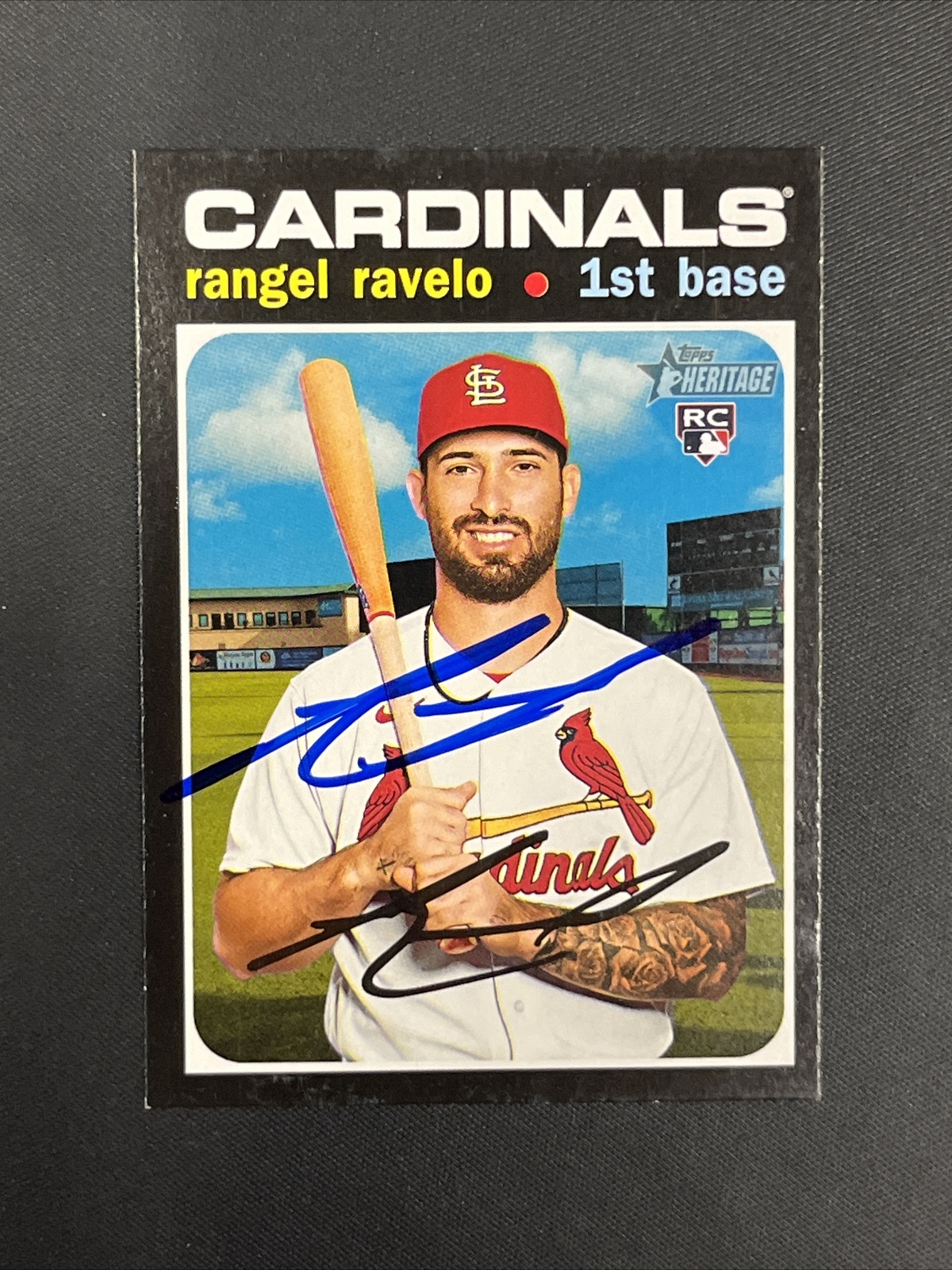 RANGEL RAVELO Signed 2020 Topps Heritage High Baseball Card #525 ...