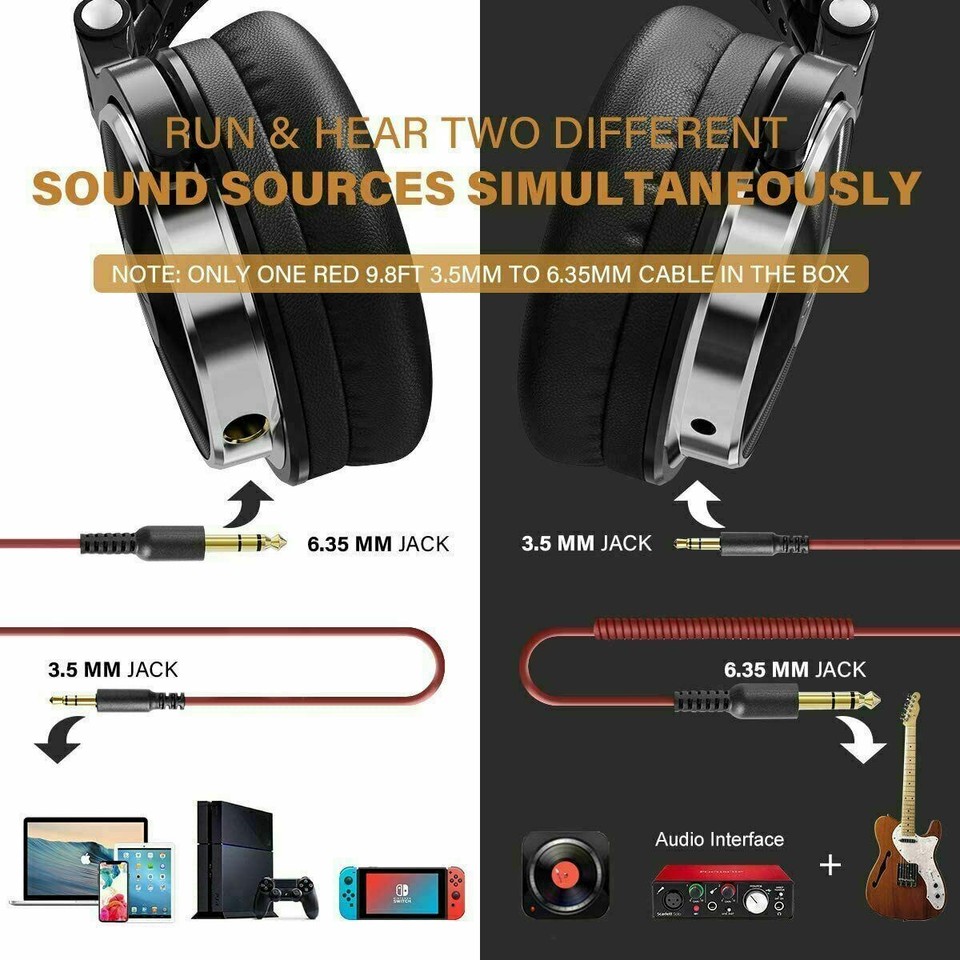 Genuine OneOdio Professional Studio Dynamic Stereo Wired Over Ear ...