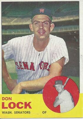 1963 Topps Don Lock 47 Senators NRMT | eBay
