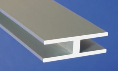 Aluminium H Shape Channel Anodised Section H-Bar, H-profile, 1m | eBay ...