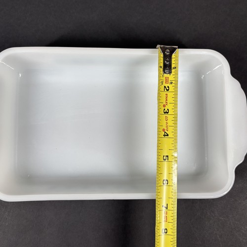 2 60s MCM Swiss Alpine Milk Glass 6.5x10” Baking Dish & 5” Bowl ...