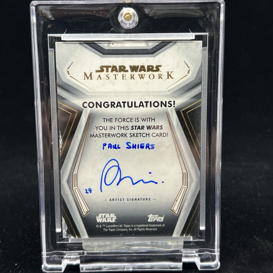 Paul Shiers - Masterwork - Boba Fett - Star Wars Topps Artist Sketch ...