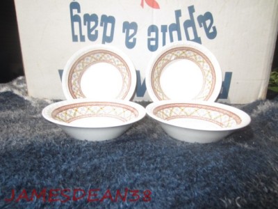 COPELAND SPODE CYNTHIA LOT OF 4 FRUIT DESSERT BOWLS 5.25" CHINA | eBay