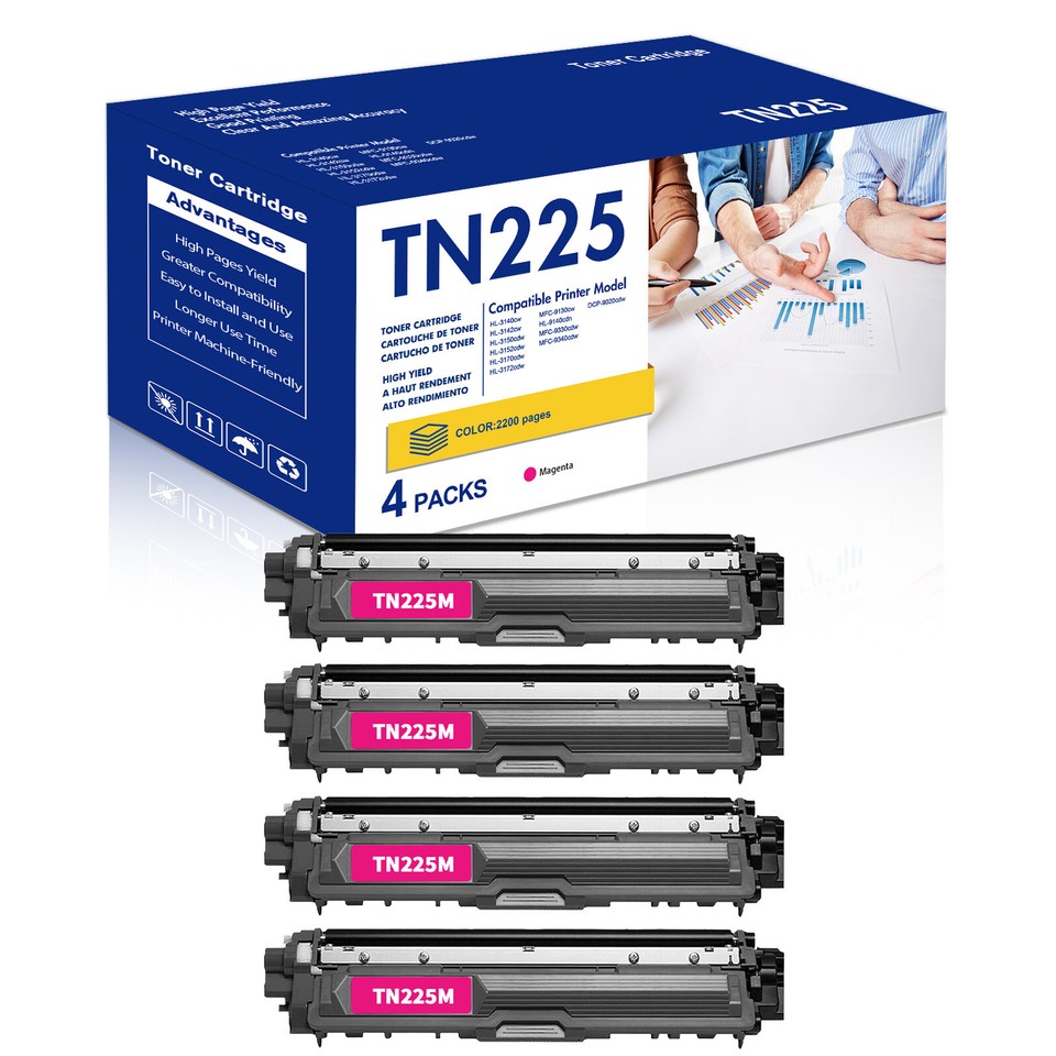 TN221 Toner Compatible With Brother TN-225 HL-3170CDW MFC-9130CW ...
