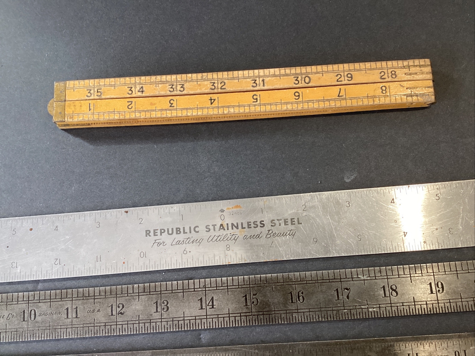 8 Ruler Lot Stanley Sweetheart No 30 1/2 Shrinkage Lufkin 3851 Boxwood ...