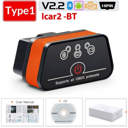 OBD2 Scanner Vgate Icar Pro V2.3 Bluetooth For IOS/Android Auto OBD ...