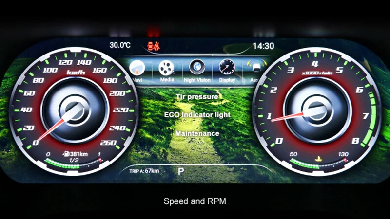 For Nissan Patrol Y62 LCD Instrument Digital Dashboard Car Gauge ...
