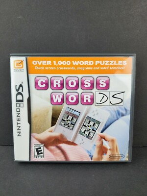 Crosswords DS (Nintendo DS 2DS 3DS, 2008) Complete Puzzle Game TESTED ...