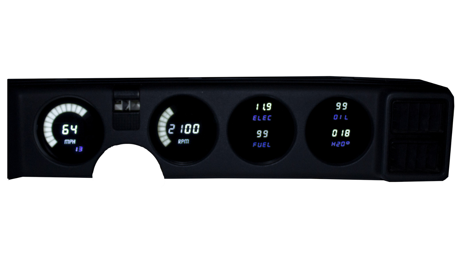 1982-1990 FIREBIRD TRANS AM DIGITAL DASH PANEL KNIGHT RIDER KITT BLUE ...