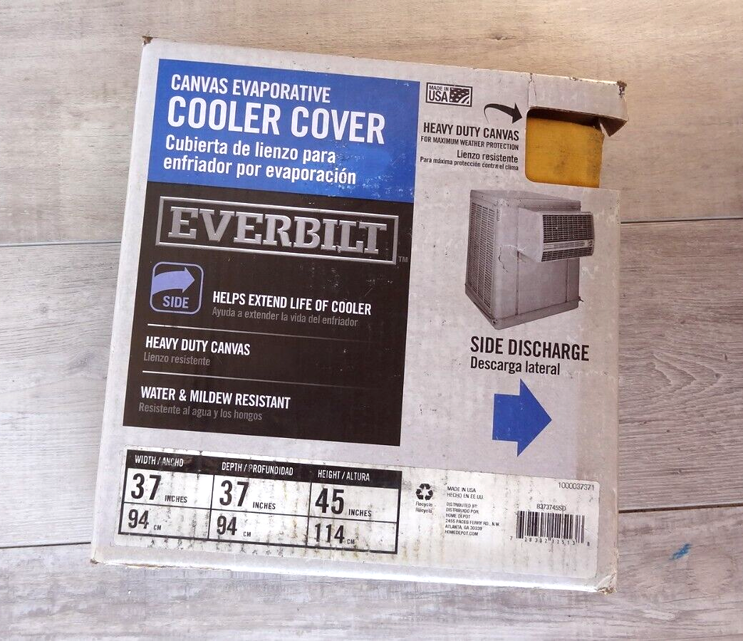 Everbilt 37 in x 37 in x 45 in Side Canvas Evaporative Cooler Cover B373745SD | eBay